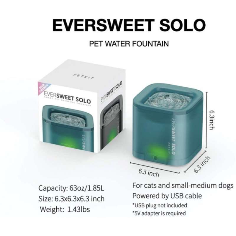 Promo Petkit Eversweet Solo Drinking Water Fountain Green - Eversweet ...