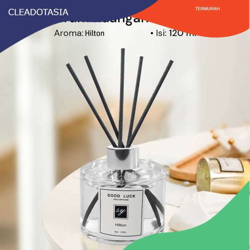 Promo Good Luck Pengharum Ruangan Aromaterapi Reed Diffuser Stick 120ml - Pj693 - Transparan ...
