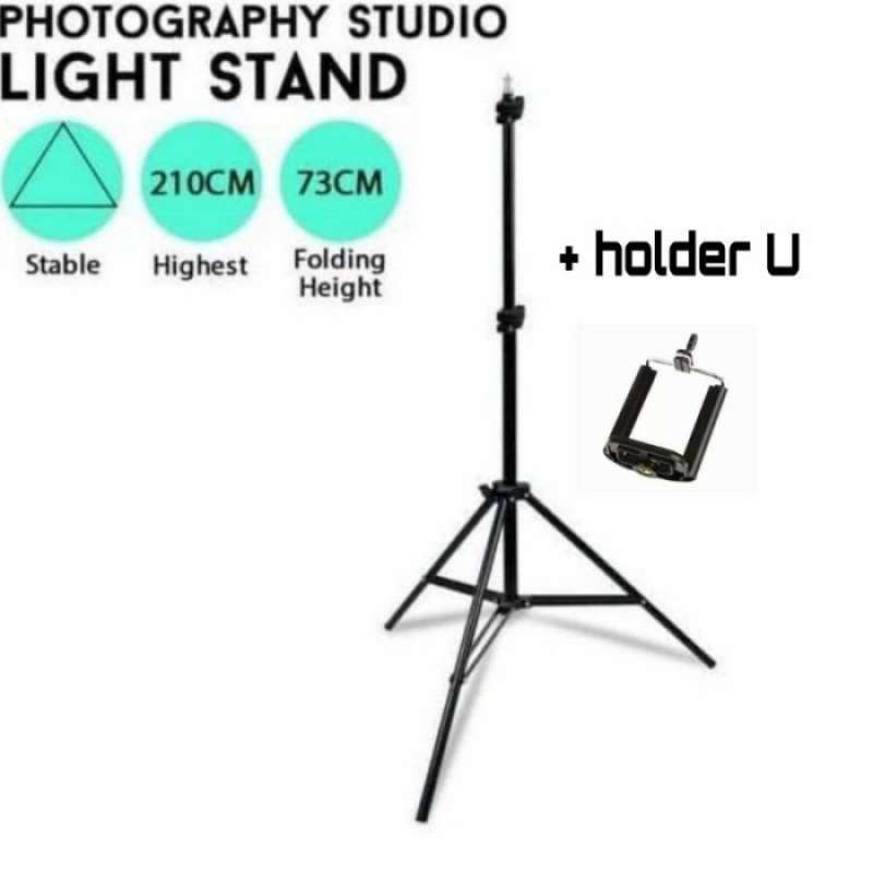 Jual Light Stand Tripod 2.1 Meter For Handphone / Ringlight Di Seller ...