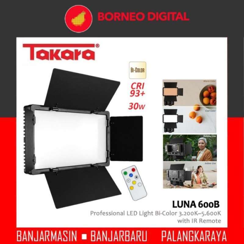 Jual Takara Luna 600b Bi-color Video Studio Led Light Di Seller Noelle ...