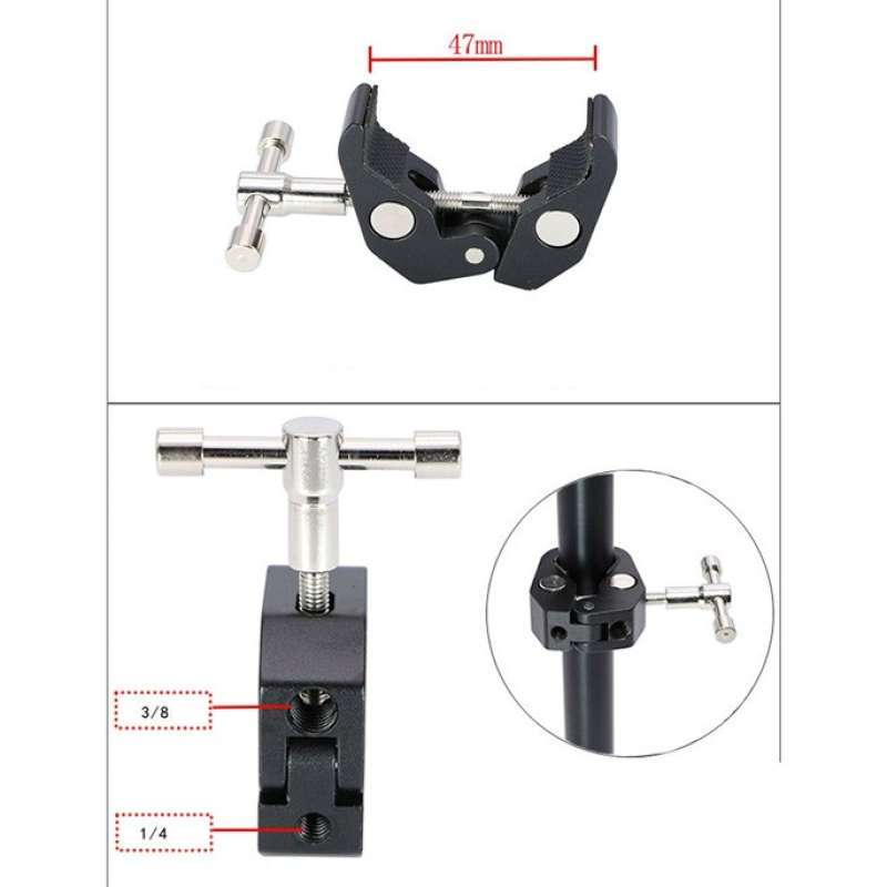 Jual Articulating Magic Arm Clamp For Dlsr Mirrorless Mic Flash Lcd ...