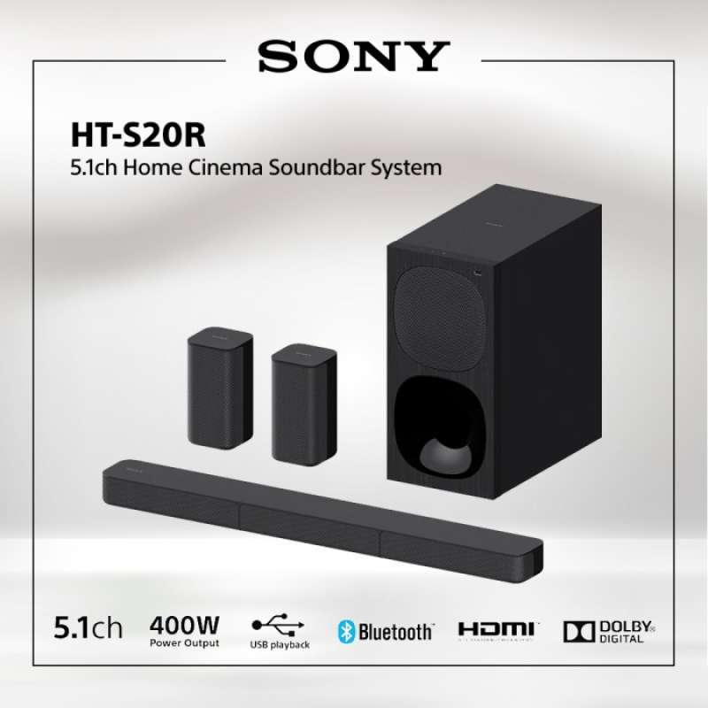 Jual Sony Ht-s20r 5.1ch Home Cinema Soundbar System / Hts20r / Ht S20r ...