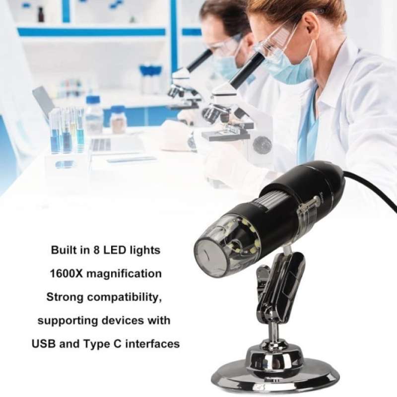 Jual Usb Digital Microscope Camera Inspection Camera 1600x Type-x4 8 ...