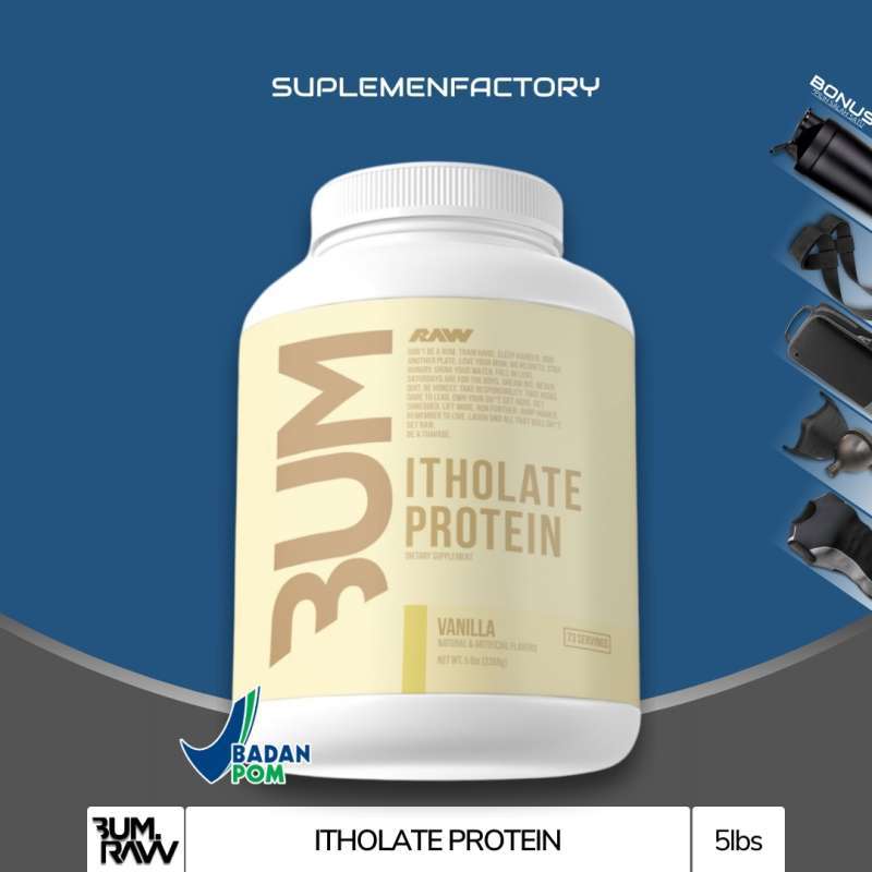 Jual Raw Cbum Bum Itholate Protein 5lbs Whey Protein Isolate - Coklat ...