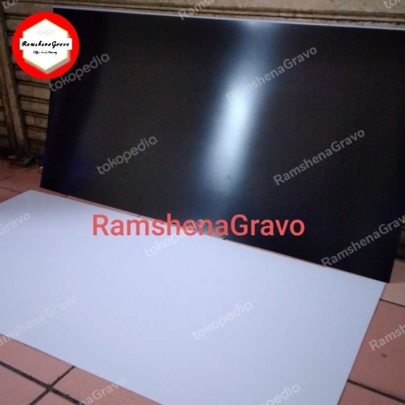 Promo Gravoply/bahan Grafir/bahan Name Tag/60x120cm Tebal 1.5mm/hitam ...