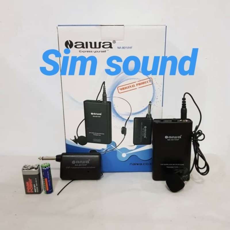Promo Mic Jepit Wireless Aiwa Na 801 Vhf Naiwa Clip On Wireless Diskon ...
