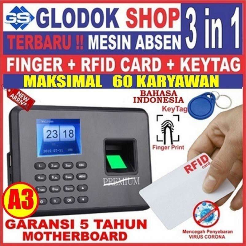 Promo Absensi / Mesin Absensi / Mesin Absen / Sidik Jari / Finger Print A3 Diskon 23% Di Seller ...