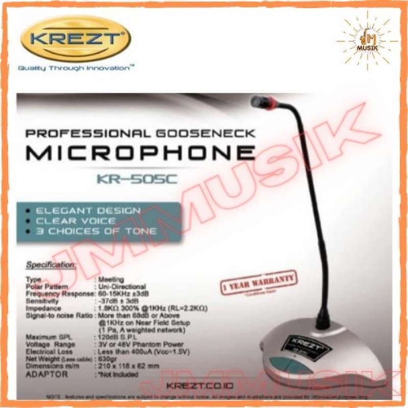 Promo Krezt Kr505c / Kr505c Mic Podium Carcall - 3 Varian Suara Diskon ...