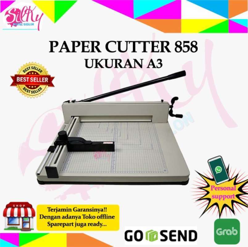 Promo Paper Cutter 858 Ukuran A3 Mesin Pemotong Kertas A3 Diskon 23