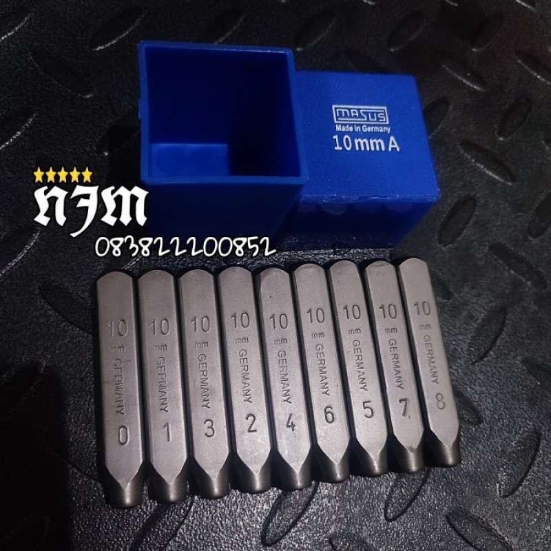 Promo Angka Ketok 10 Mm Masus Stamp Punch Figure 10 Mm Made In Germany ...