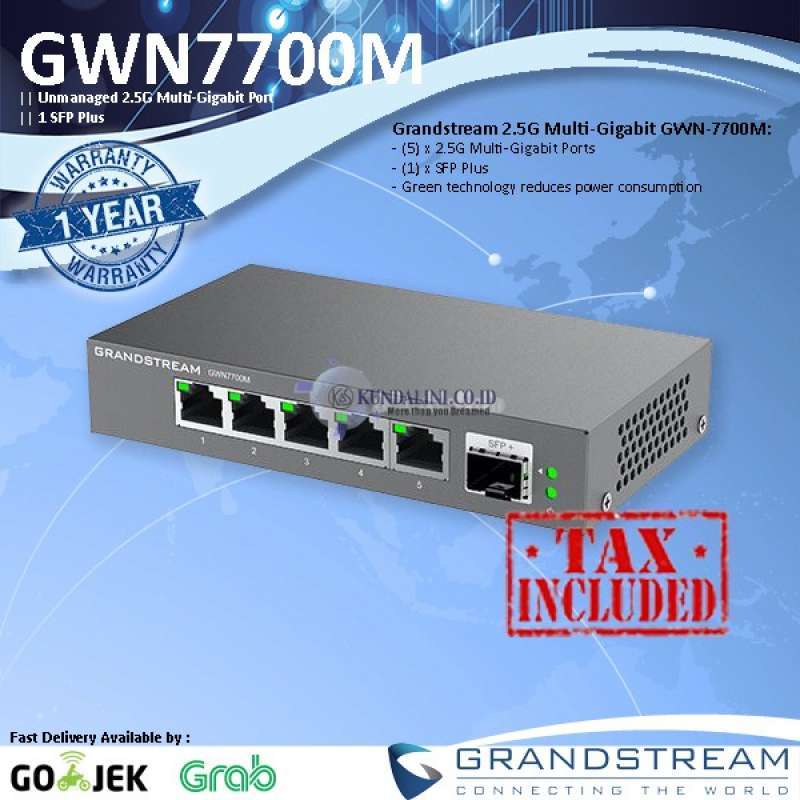 Promo Grandstream Gwn7700m - Unmanaged 2.5g Switch [5 Port - 1 Sfp+ ...