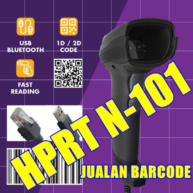 Promo 2d Barcode Scanner Gun Rt N101 Usb Pesaing Honeywell 1470g ...