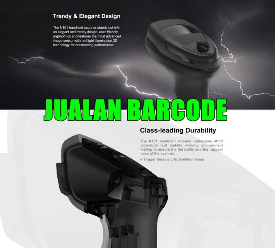 Promo 2d Barcode Scanner Gun Rt N101 Usb Pesaing Honeywell 1470g ...