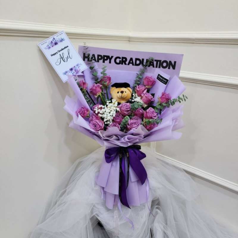 Promo Dqueen Flst - Buket Bunga Happy Graduation Gift Congratulations ...
