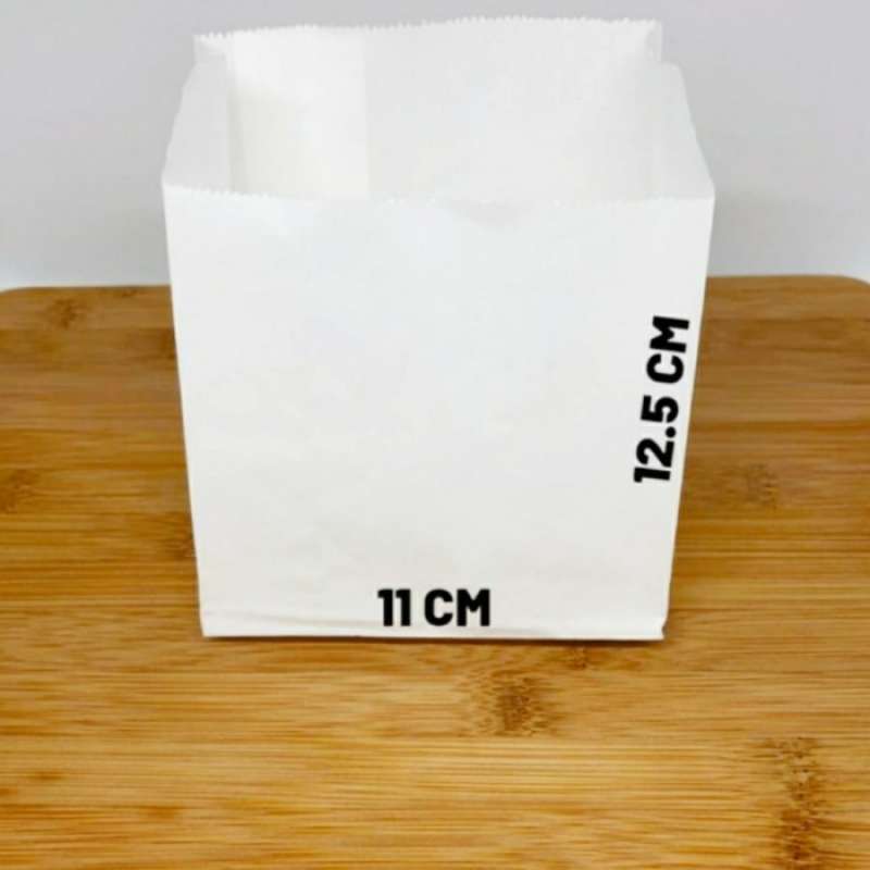 Promo Paper Bag Kecil / Kantong Kertas Putih Untuk Roti, Fried Chicken ...