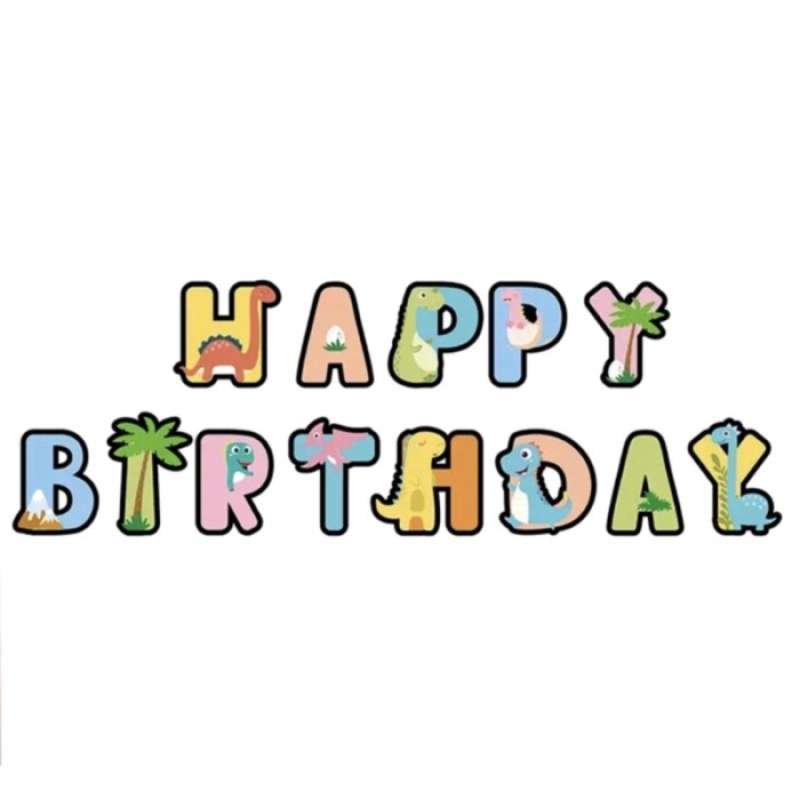 Promo Banner Hbd Dino / Dinosaurus Diskon 23% Di Seller Walima Store ...