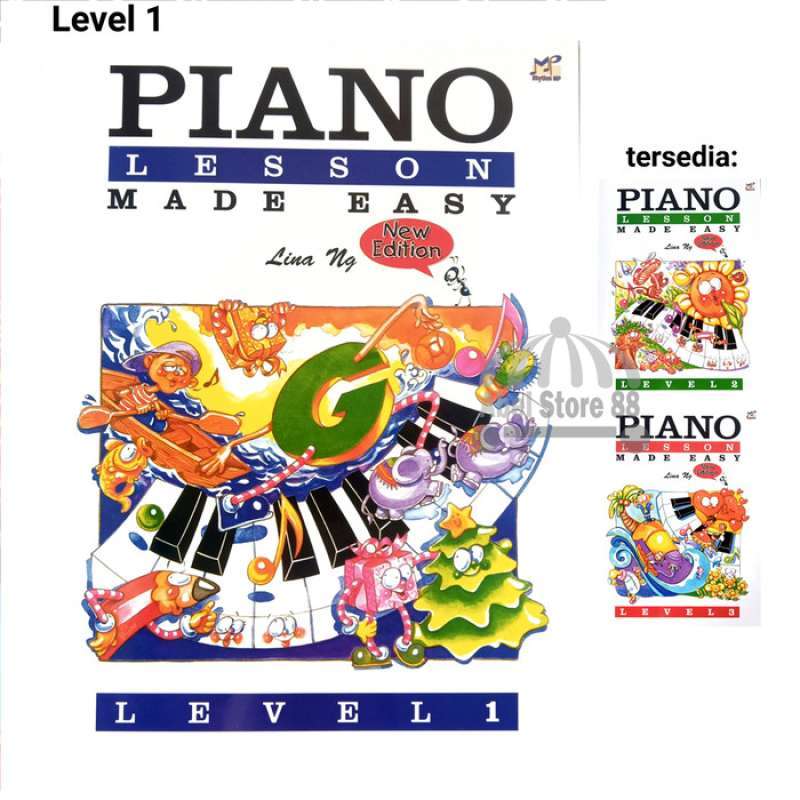 Jual Piano Lesson Made Easy Level 1/2/3 Lina Ng - Buku Belajar Piano ...