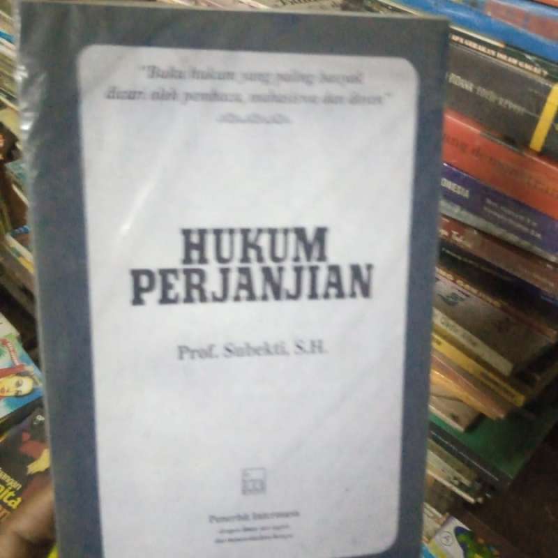 Jual Buku Hukum Perjanjian Prof Subekti S H Di Seller Rumix ...