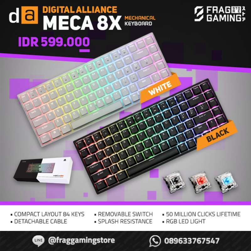 Promo 100% Produk Ori Digital Alliance Meca 8x Mechanical Gaming ...