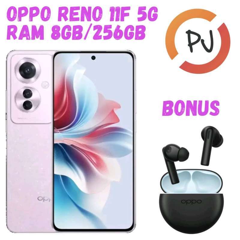 Jual Oppo Reno 11f 5g Ram 8gb/256gb - Dimensity 7050 - Garansi Resmi - Purple Buds Oppo Enco Di ...
