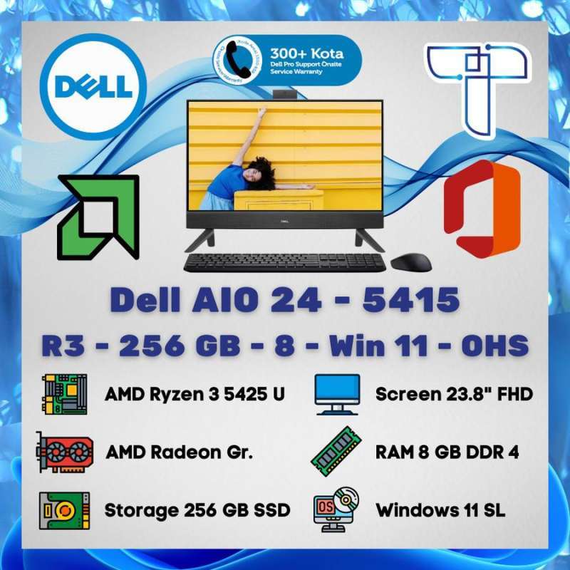 Jual Dell Inspiron 5415 Aio All In One - R3 - 256 Gb - 8 - Windows 11 ...