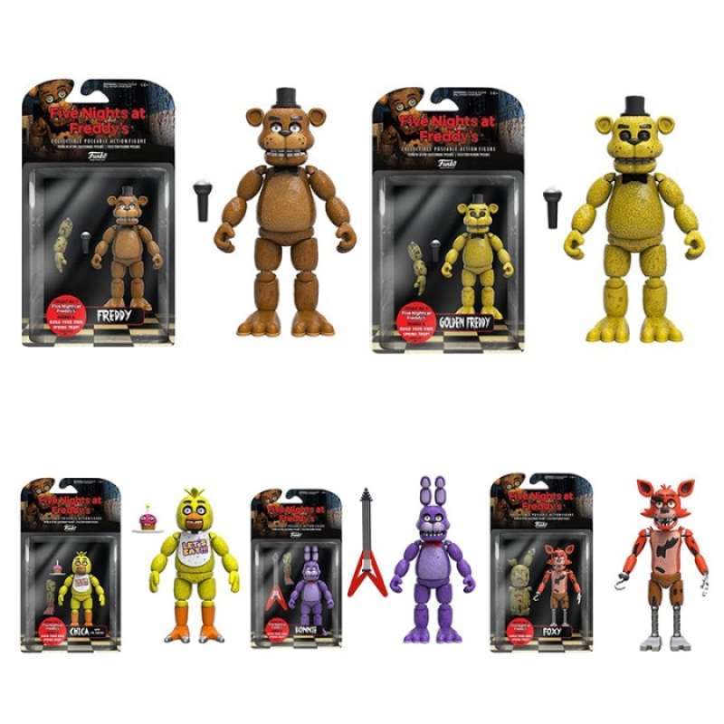 Jual New Five Nights At Freddyâ€™s Fnaf Golden Freddy Foxy Bonnie Chica ...