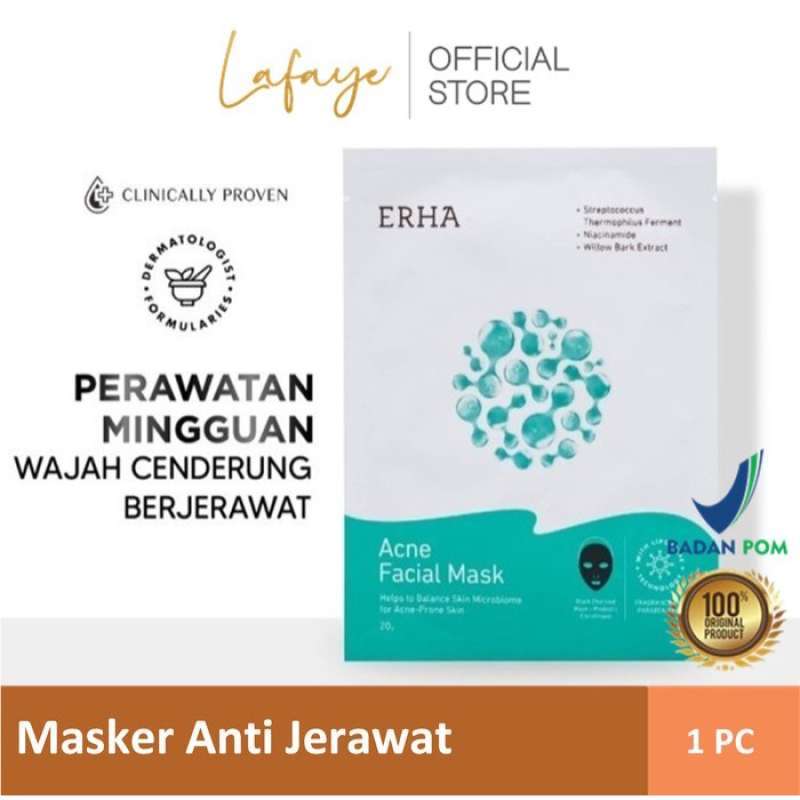 Jual Erha Masker Wajah Collagen Brightening Anti Acne Soothing Facial ...