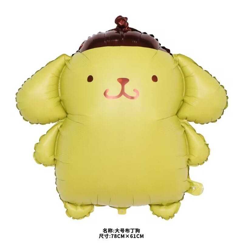 Promo Paket Balon Pompurin Sanrio Angka A / Dekorasi Ulang Tahun Sanrio ...