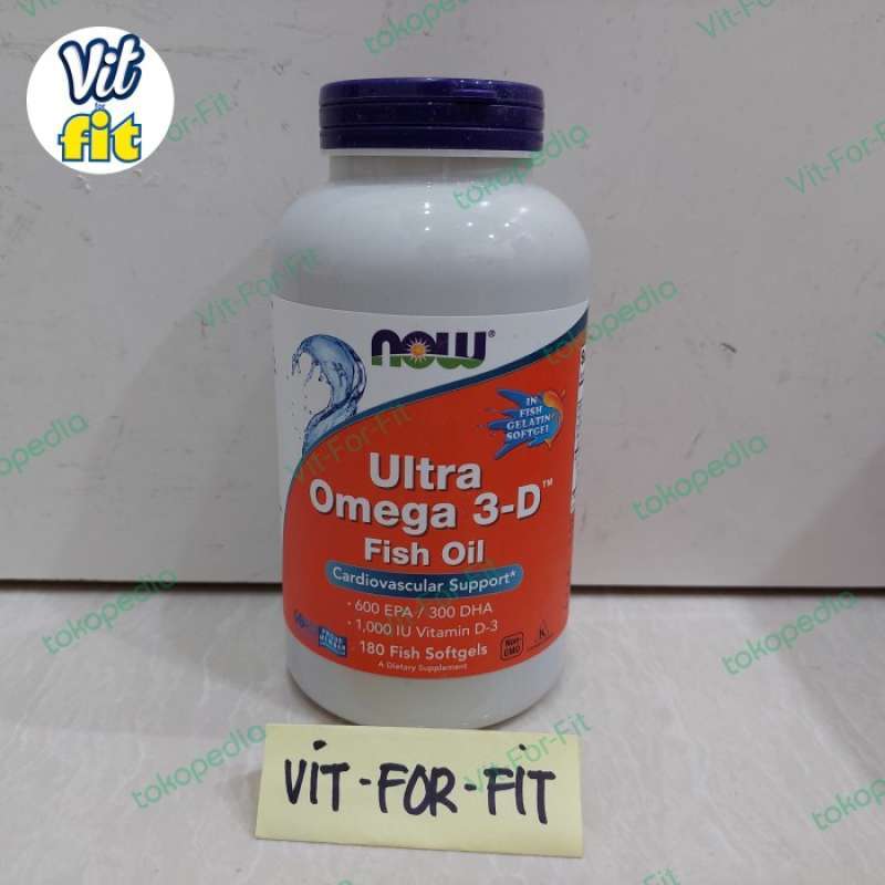 Promo Now Ultra Omega 3-d 600 Epa 300 Dha 180 Fish Softgels Omega 3d Diskon 33% Di Seller Medika ...