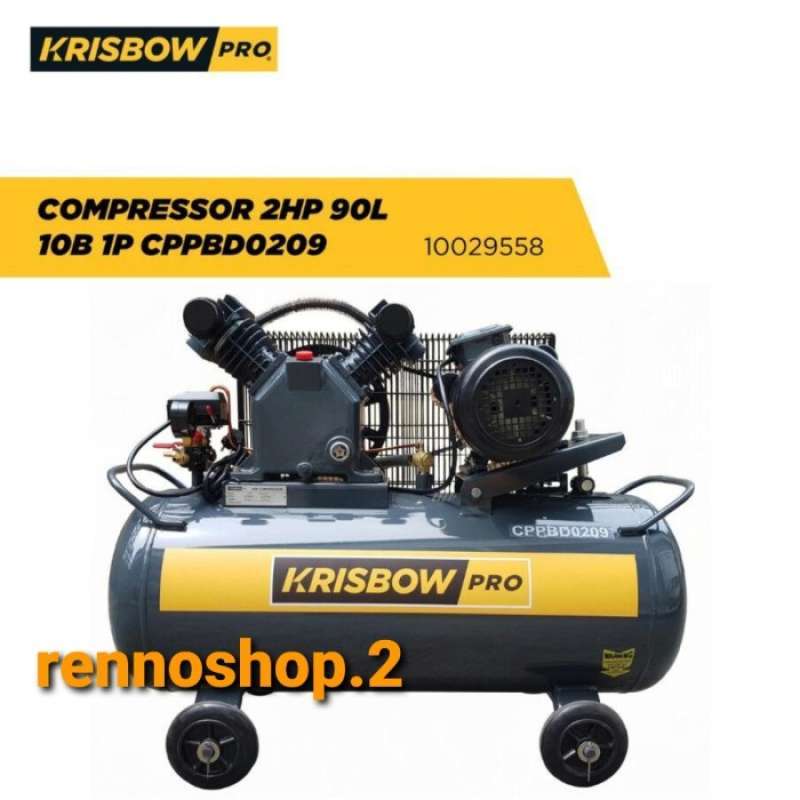 Promo Krisbow Kompresor Angin 2hp 90l 10bar 1ph Original Diskon 33% Di ...
