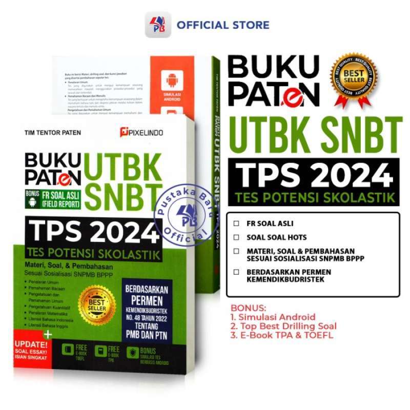 Jual Buku Utbk 2024 / Buku Paten Utbk Snbt Tps 2024 Di Seller Noelle - Cengkareng Timur, Kota ...