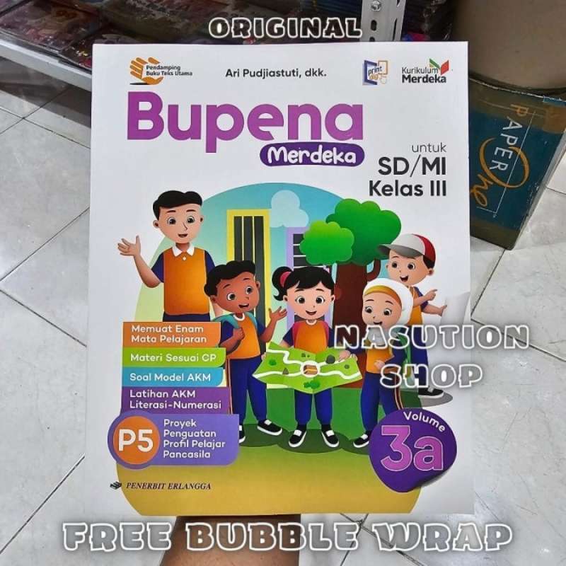 Jual Buku Bupena Volume 3a 3b 3c 3d Kelas 3 Sd Erlangga Kurikulum ...