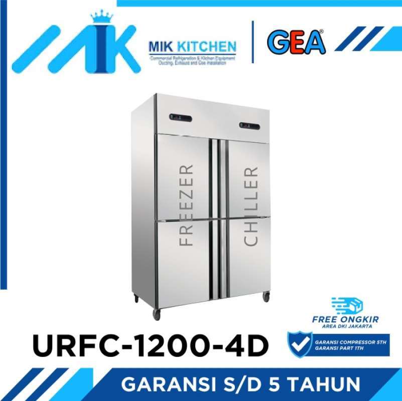 Jual Gea S/s Commercial Refrigerated Cabinet Upright Chiller Urfc-1200 ...