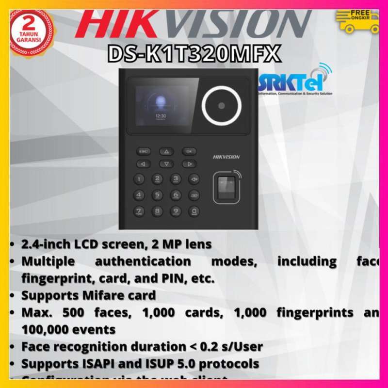 Jual Hikvision Ds-k1t320mfx Mesin Absen Face Access Fingerprint Mifare ...