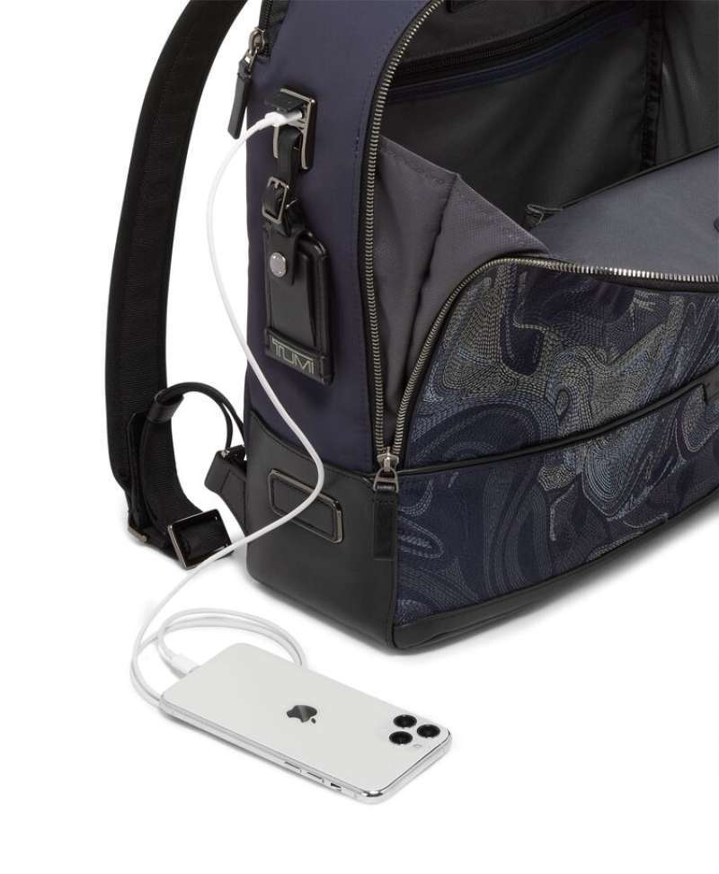 Jual Tas Ransel Harrison William Backpack - Navy Liquid Embroidery Di ...