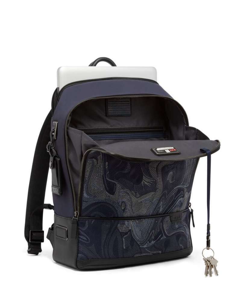 Jual Tas Ransel Harrison William Backpack - Navy Liquid Embroidery Di ...