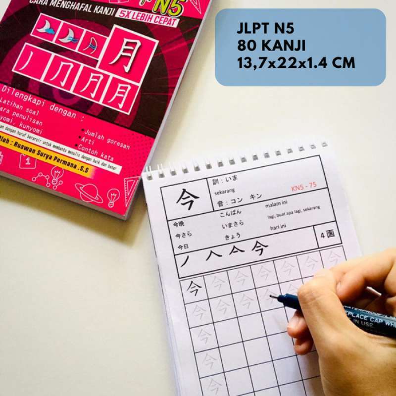 Jual Renshuuchou N5 N4 Buku Latihan Menulis Kanji Kamus Bahasa Jepang Di Seller Hachi ...