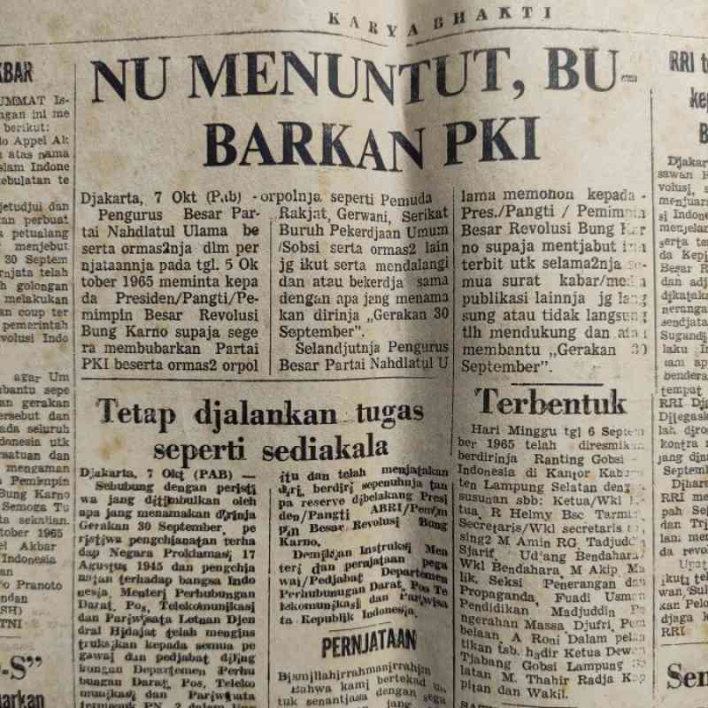 Jual Koran Lama Karyabhakti Tahun 1965 Dokumen Kuno Jadul Pki Rare Item ...