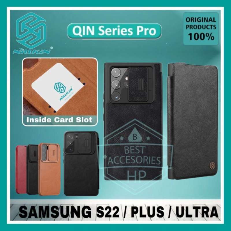 Promo Samsung Galaxy S22 / Plus / Ultra Nillkin Qin Leather Pro Hard Case Pc Diskon 23% Di ...