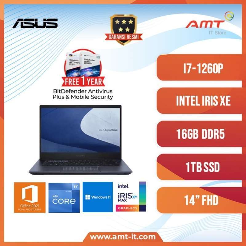 Promo Asus Expertbook B5402cba-ki7110ws I7-1260p 16gb 1tb Ssd W11+ohs 2021 Diskon 3% Di Seller ...