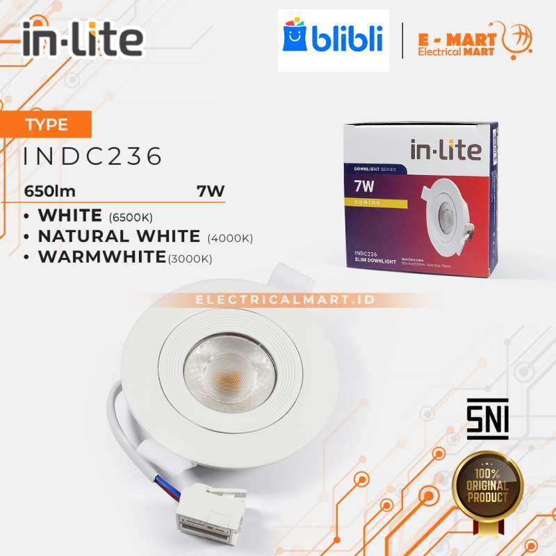 Jual Inlite Led 7 W 💯 Harga Murah & Kualitas Terbaik Juni 2025