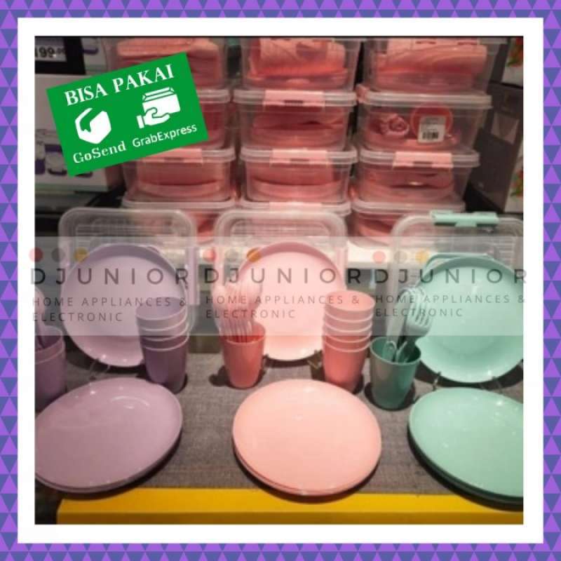 Jual Informa - Piknik Set Peralatan Makan / Piring Set Plastik Tempat ...
