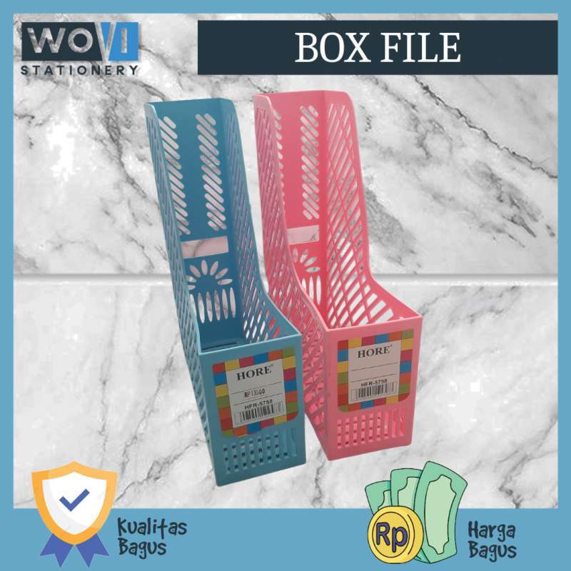 Promo [wovi Stationery] Box File Hore / Keranjang File Plastik Folio Hore / Tempat Penyimpanan ...