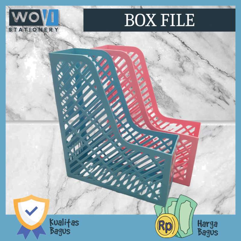 Promo [wovi Stationery] Box File Hore / Keranjang File Plastik Folio ...