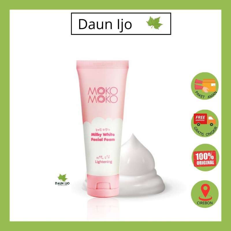 Promo Moko Moko Milky White Facial Foam 50g Diskon 3% Di Seller Toko Daun Ijo - Kejaksan, Kota ...