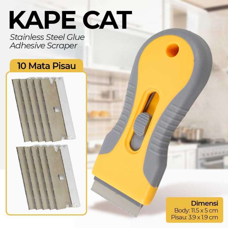Jual Newone Kape Cat Keramik Scraper Removal Glue Adhesive Stainless ...