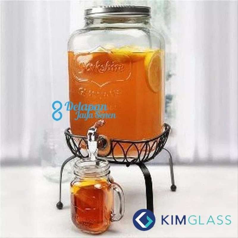 Promo Dispenser Kaca 5l/ Dispenser Jus/ Glass Water Jug/ Water Tank ...