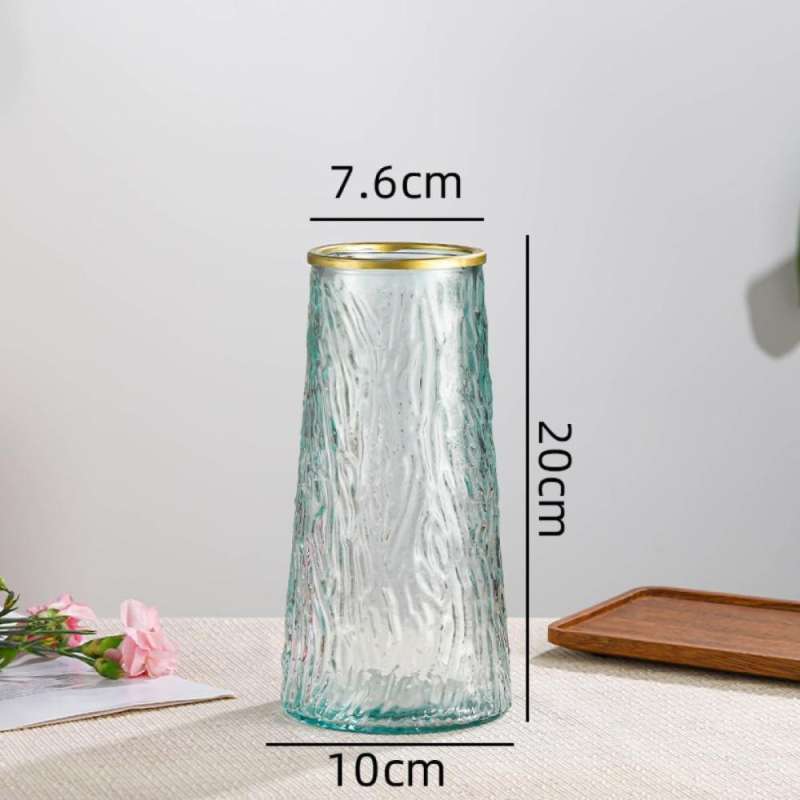 Jual Qintong Vas Bunga Kaca Silinder Tree Nordic Simple Glass Vase ...