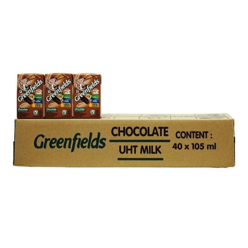Jual Greenfields 105ml 1 Dus Isi 40pcs - Susu Uht Anak - Strawberry,cokelat,full Cream Di Seller ...