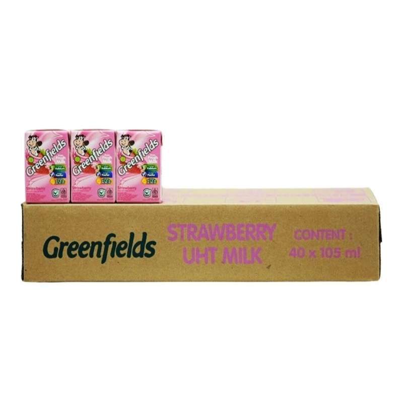 Jual Greenfields 105ml 1 Dus Isi 40pcs - Susu Uht Anak - Strawberry,cokelat,full Cream Di Seller ...